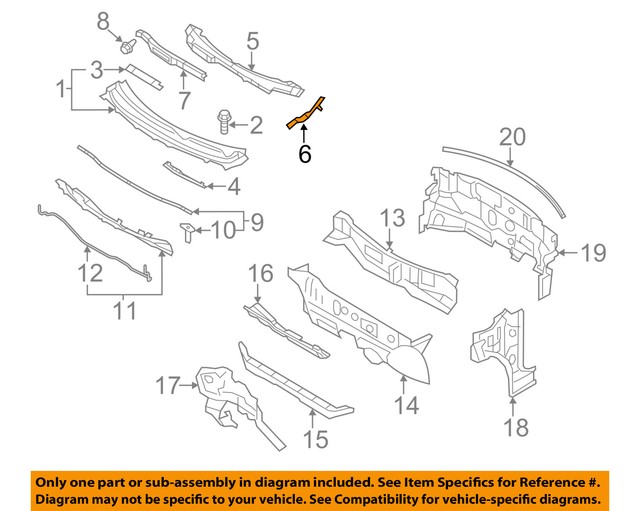 668951KA3A Genuine Nissan Cover-front Fender LH 66895-1ka3a for sale ...