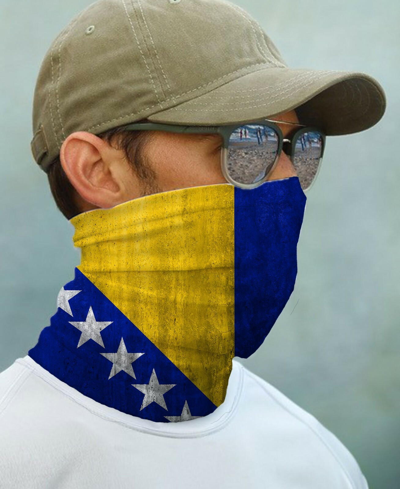 SUN GAITER Face Mask Bandana UPF 50+ UV Protecter Bosnia and ...