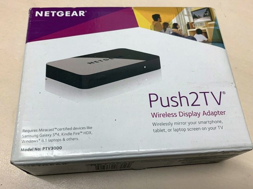 NETGEAR Push2TV Wireless Display for TV Adapter PTV3000-100AUS Miracast ...
