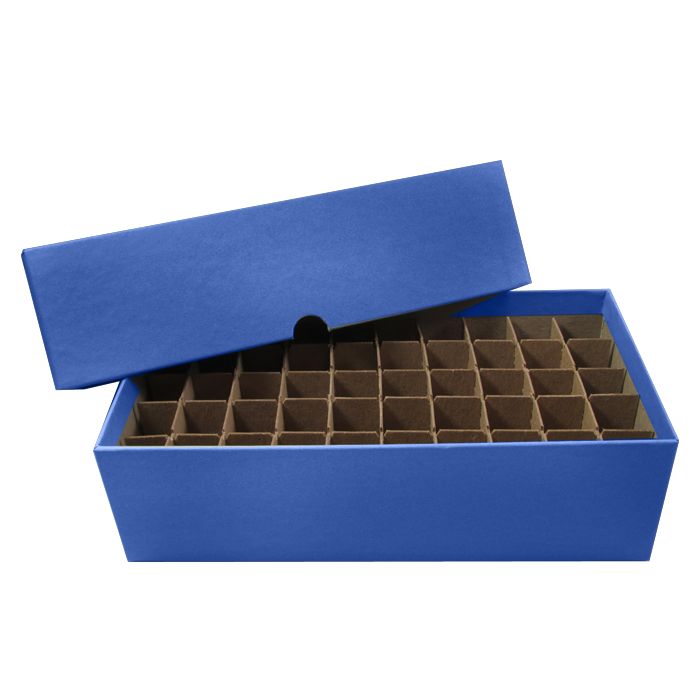 GUARDHOUSE Nickel Coin Tube Storage Box - BLUE - Holds 50 Tubes/Rolls ...