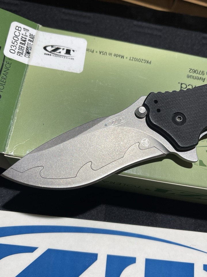 Zero Tolerance Model 0350CB Assisted 3-1/4" Composite El-Max Blade ...