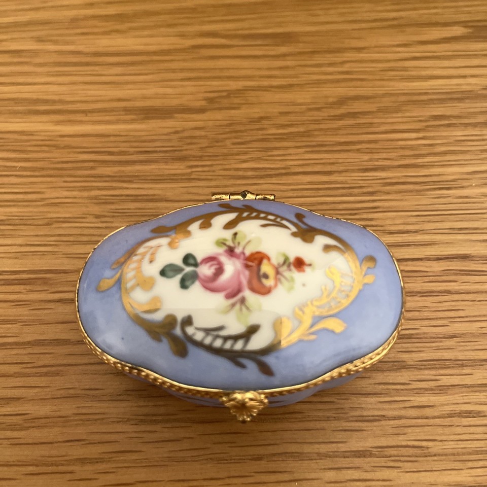 VINTAGE DUBARRY FRENCH (DECON MAIN) HANDPAINTED PILL/TRINKET BOX | eBay