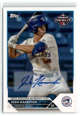 2023 Topps Pro Debut Base Autograph Josh Kasevich #PD-154 Auto | eBay