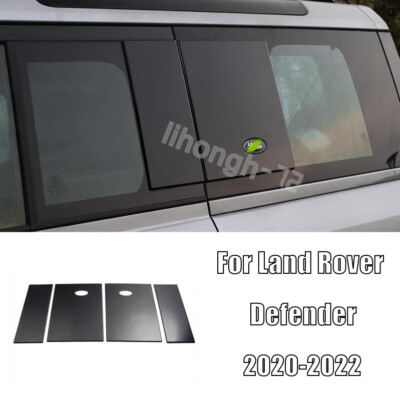 For 2020-2022 Land Rover Defender Glossy Black Rear Side Window Cover ...