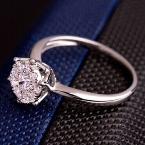 2Ct Round Cut Lab-Created Diamond Wedding Ring 14k White Gold Plated | eBay