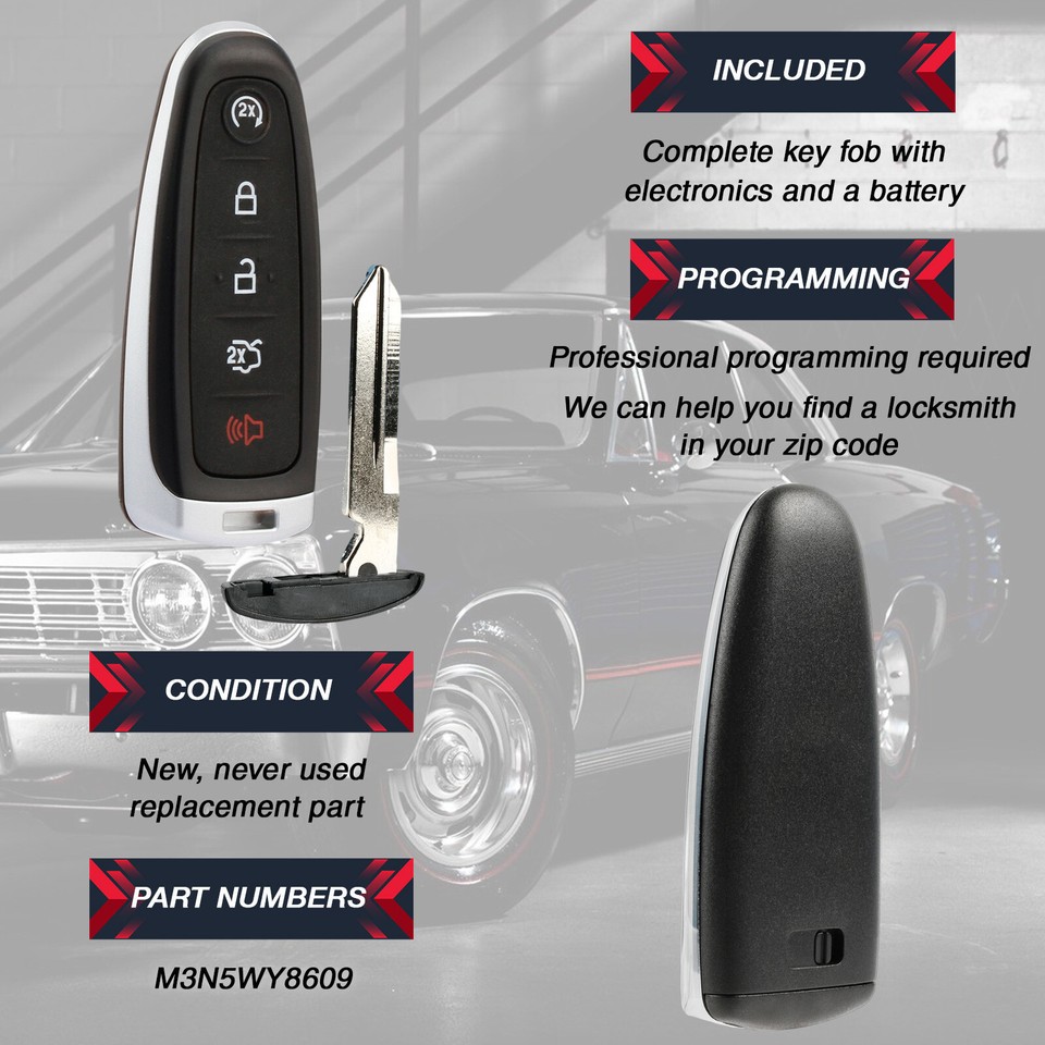 For 2015 2016 2017 Lincoln Navigator Keyless Entry Smart Prox Remote ...