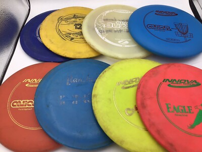 Disc Golf Lot 8 Discs - Aviar Eagle Banshee Cobra Innova Putt Mid Range ...
