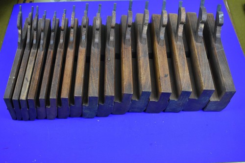 Good Set of Sixteen Hollow and Round Moulding Planes by H.Mc.Goun ...