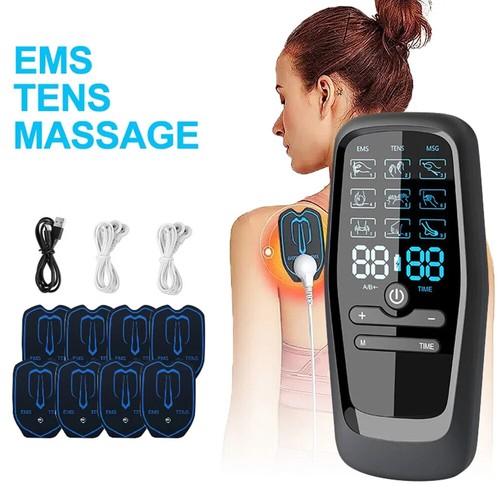USB Recharge Powerful Tens Unit Muscle Stimulator Machine Device ...
