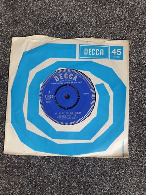 7" 45 Vinyl Buddy Britten : The Beat of My Heart PROMO Decca 11435 MINT ...