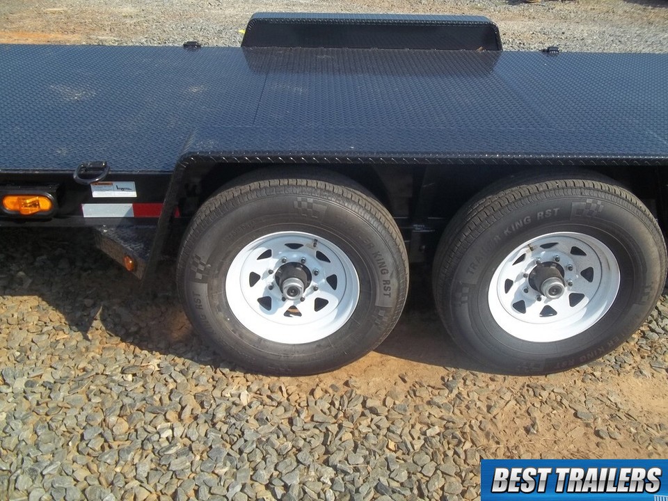 2024 superior 34 ft 2 car hauler trailer equipment steel deck 7x34 14k ...