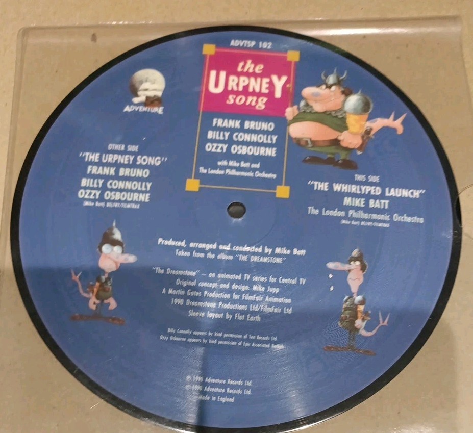 OZZY OSBOURNE BILLY CONNOLLY The Urpney Song 1990 7" Vinyl Picture Disc ...