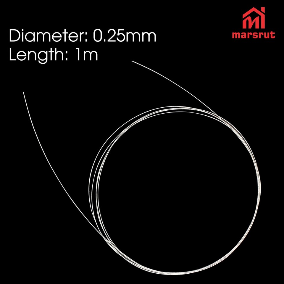 Diamond Wire Saw, 0.25mm x 1 Meters, Cutting Wire Superfine Blade Tool ...