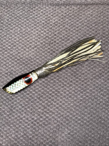 Vintage Hawaiian Style Trolling Lure With Naugahyde Skirt Tuna Marlin Mahi Yahoo | eBay
