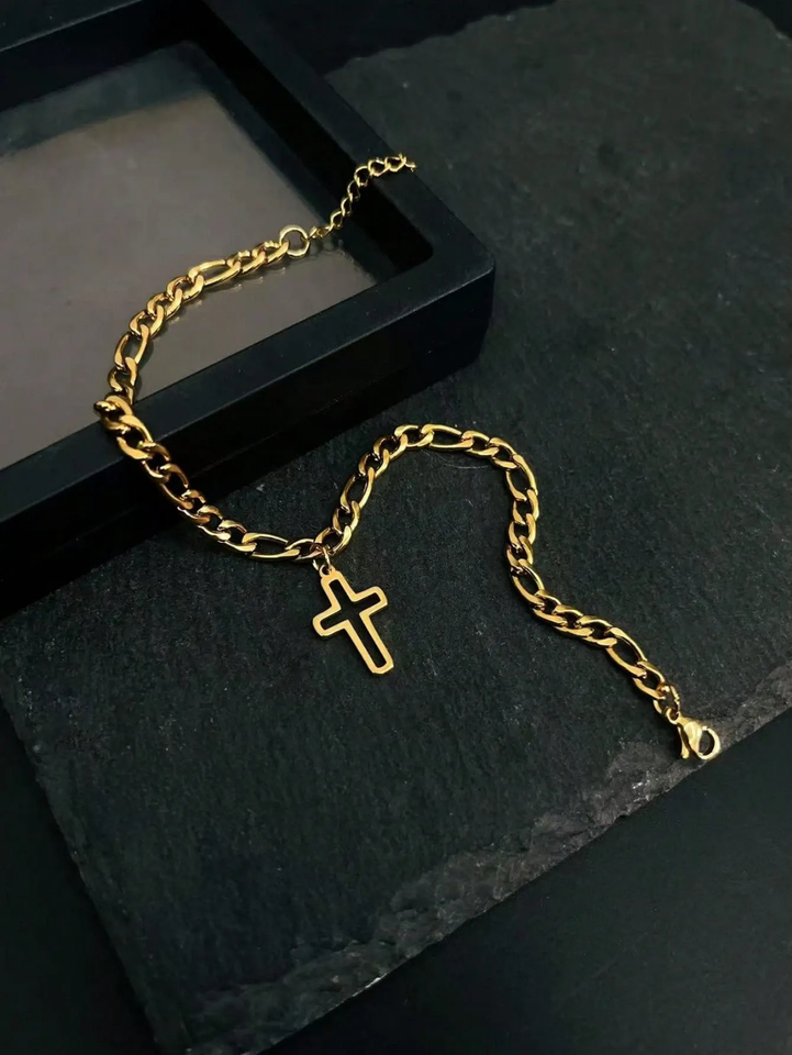 Pulseras de Oro 14K Joyería Fina Pulsera Cubana Para Hombre Brazalete ...
