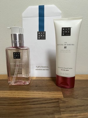 Rituals- Sakura Recovery Hand Balm and Hand Wash Set with Gift Bag🎁 ...