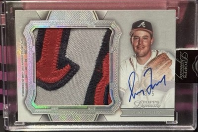 Greg Maddux 2025 Topps Dynasty Jumbo Patch /5 Super Rare Jumbo Patch ...