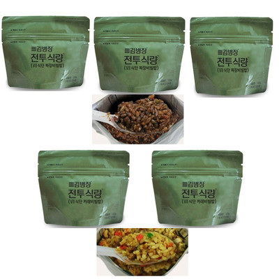 Korean Military Food Camping Rice Meal 5Pcs Combat Emergency Rations ...