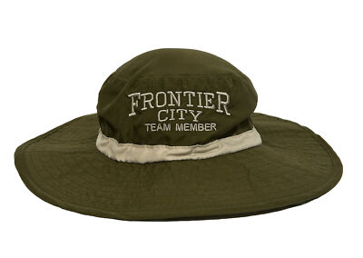 Frontier City Green Fishing Sun Bucket Hat With Neck Flap | eBay