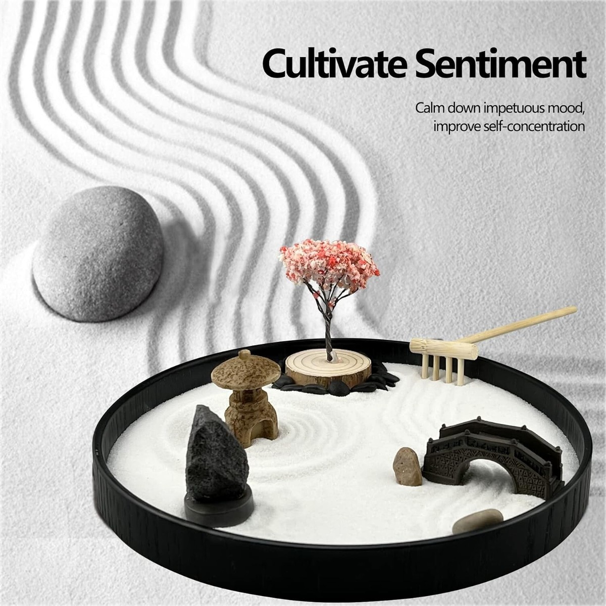 Mini Toy Japanese Rock Garden DIY Zen Garden | How To Make Japanese