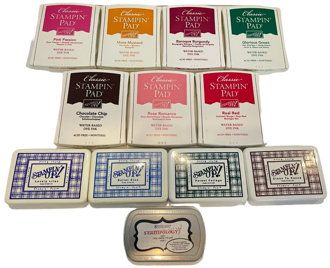 Lot of 12 Stampin Up Old Style & Classic Ink Pads | eBay