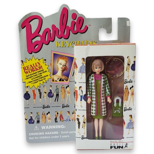 Mattel 3¾" Barbie Basic Fun Keychain Moveable Arms & Legs 1995 | eBay