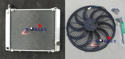 3 core aluminum radiator + fan for Triumph Stag 3.0 V8 MK2 1972-1977 ...