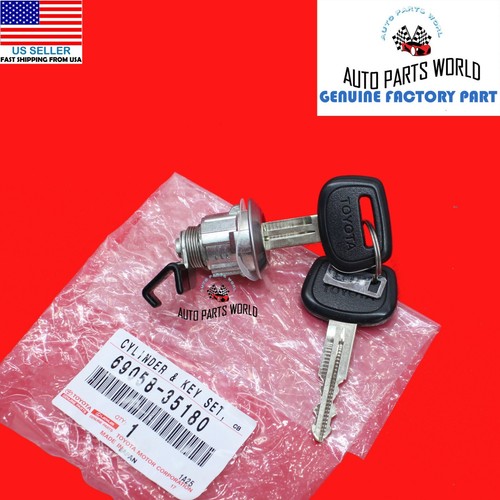 GENUINE OEM TOYOTA 92-94 PICKUP FUEL FILLER LID CYLINDER & KEY SET ...