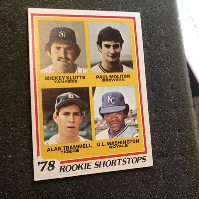 1978 Topps - Rookies #707 Paul Molitor, Alan Trammell, rookie card EX ...