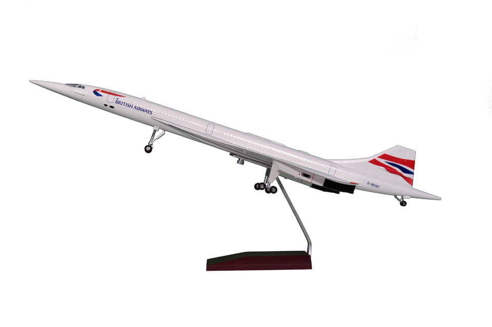 Extra Large British Airways Concorde LED Aircraft Model Plane - 1/125 ...
