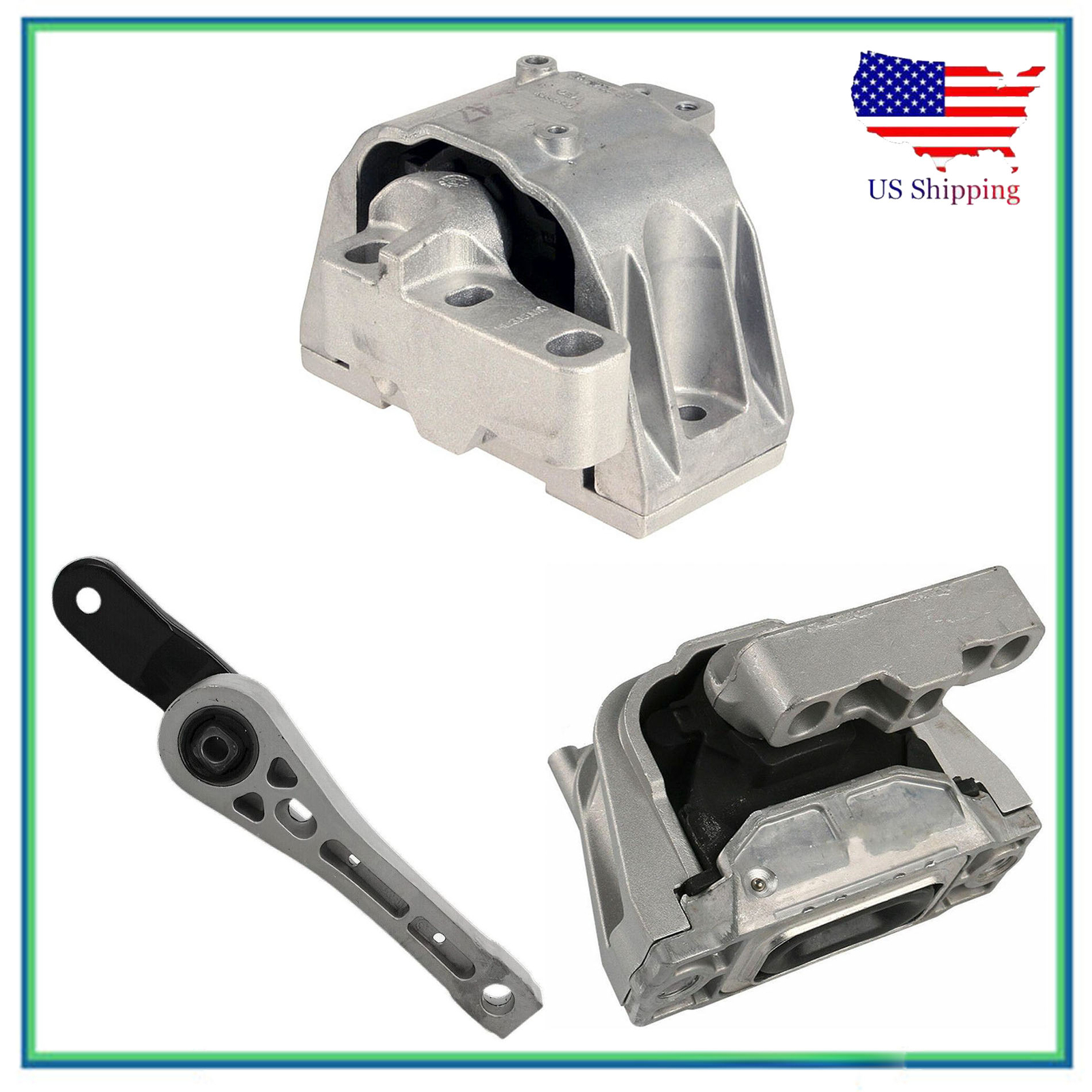 3PCS Engine, Trans & Torque Strut Mount For 09-2015 VW Beetle Jetta ...