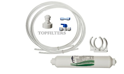 In-line Fridge Water Filter with Fitting Connection Kit 3/4" tap ...