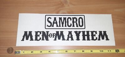Sons Of Anarchy Samcro Men of Mayhem Sticker Decal Die Cut Transfer ...