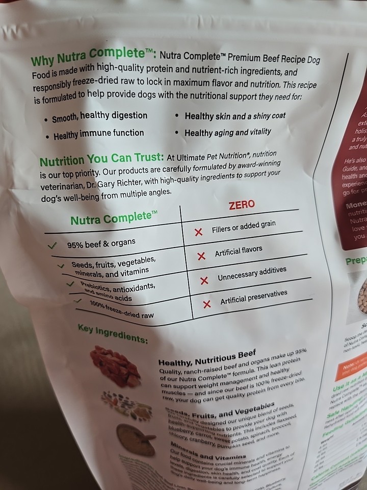 Nutra Complete Premium Beef Recipe 16 Oz | eBay