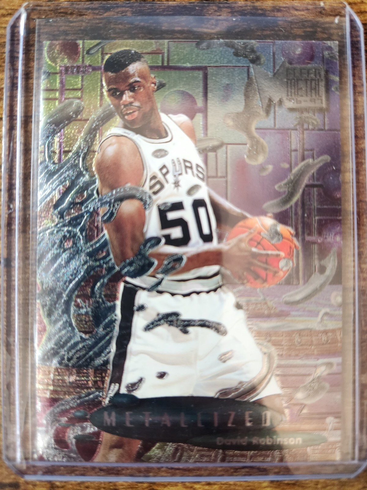1996-97 Fleer Metal David Robinson Metallized #230 San Antonio Spurs ...