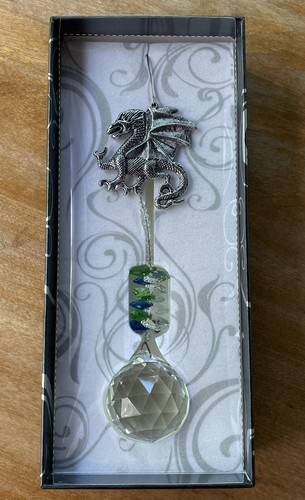 Eternity Crystal Wishing Thread, Dragon With Crystals Sun Catcher ...