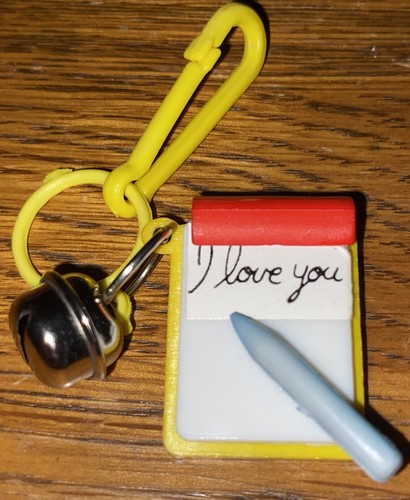 Vintage 1980s Plastic Bell Charm Notepad I Love You For 80s Necklace | eBay