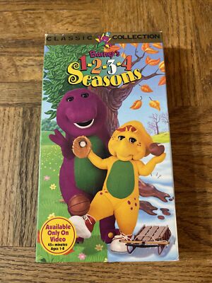 Barney 1234 Seasons VHS 45986020123| eBay