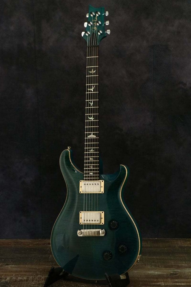 Paul Reed Smith PRS Custom 22 Teal Black Wide Fat Neck Guitar Electric ...