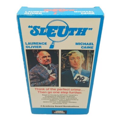 Sleuth (VHS, 1983, Media Home Entertainment) Laurence Olivier, Michael ...