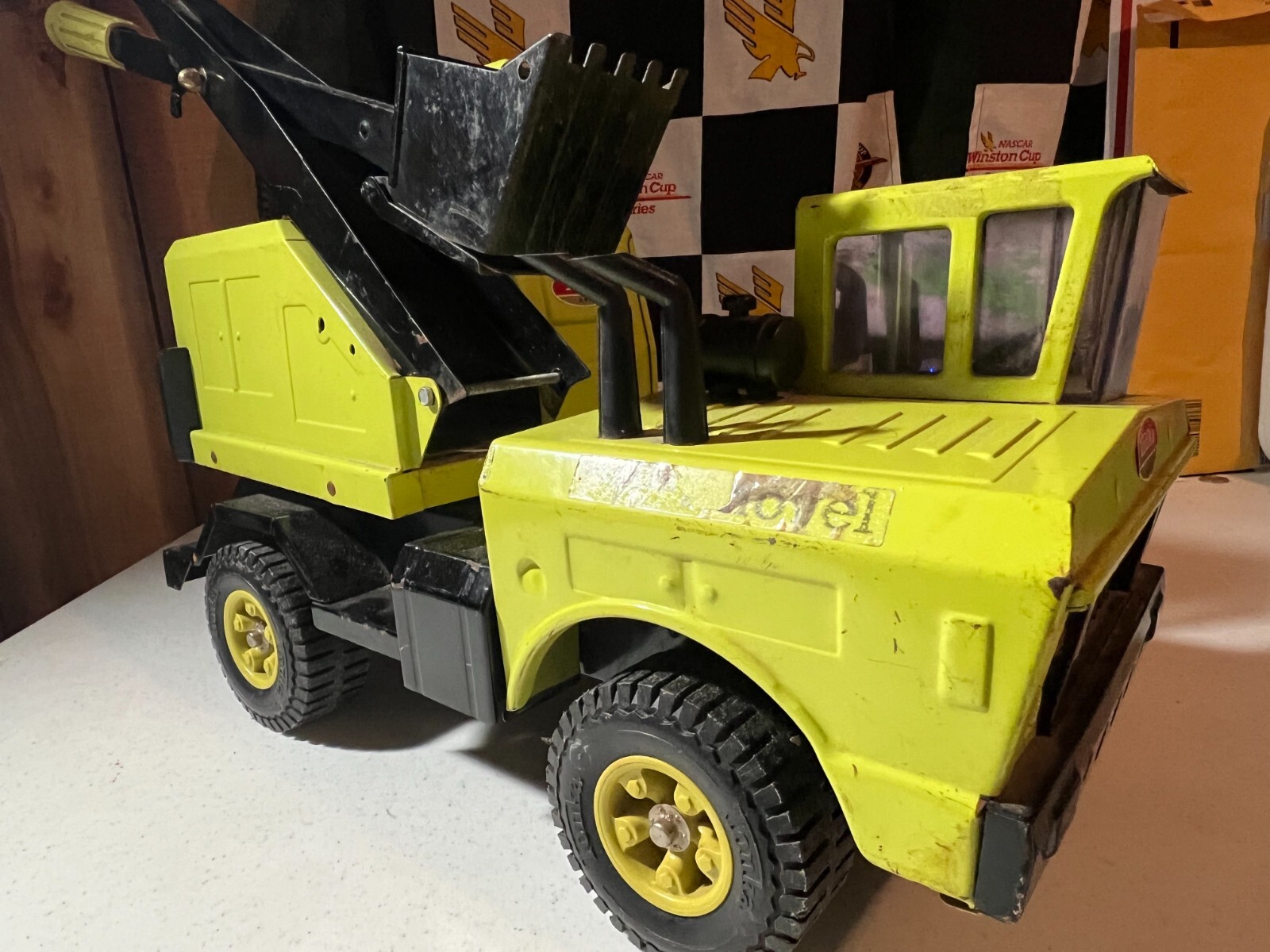TONKA Mighty Shovel #3930 ~~Vintage -Lime Green-Good cond~1967 Green ...