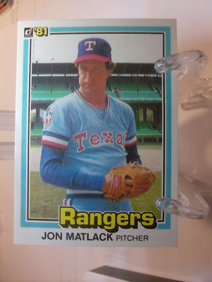 1981 Donruss Baseball Card #266 - Jon Matlack - Texas Rangers (98133 ...