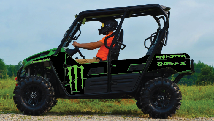 2012 -2015 Kawasaki Teryx 4 750 800 Graphic Kit Pro Edition DMon-1 ...