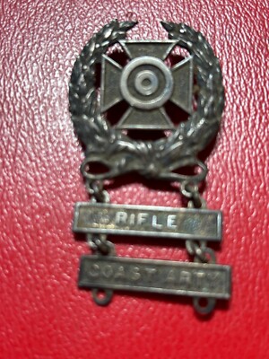 WWII Army Rifle & Coast Arty Pins/Badge | eBay