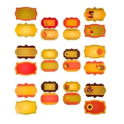 Fall Recipe Label Stickers - 24 pack | eBay