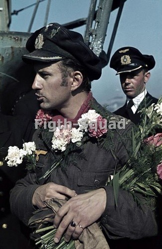 WW2 Picture Photo German Submarine U-boat U-564 commander Suhren 8440 ...