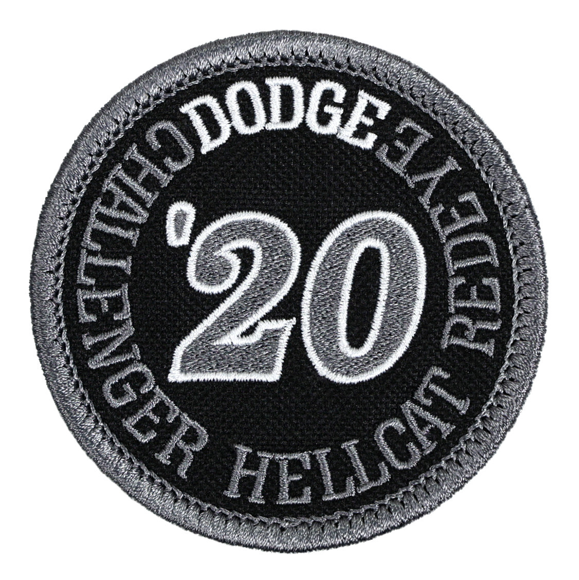 2020 Dodge Challenger Hellcat Redeye Embroidered Patch Black/Dk.Gray Iron/Sew-On | eBay