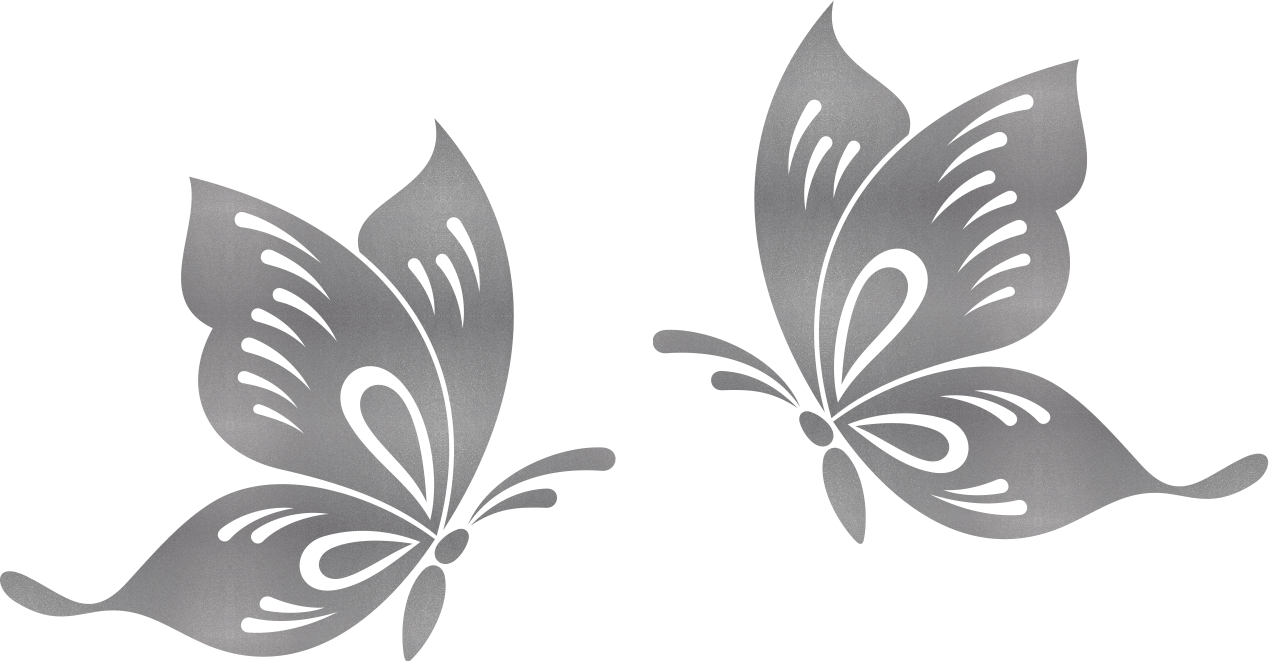 Butterfly Pair Vinyl Decal Car SUV Truck RV Window Bumper Wall Tablet ...