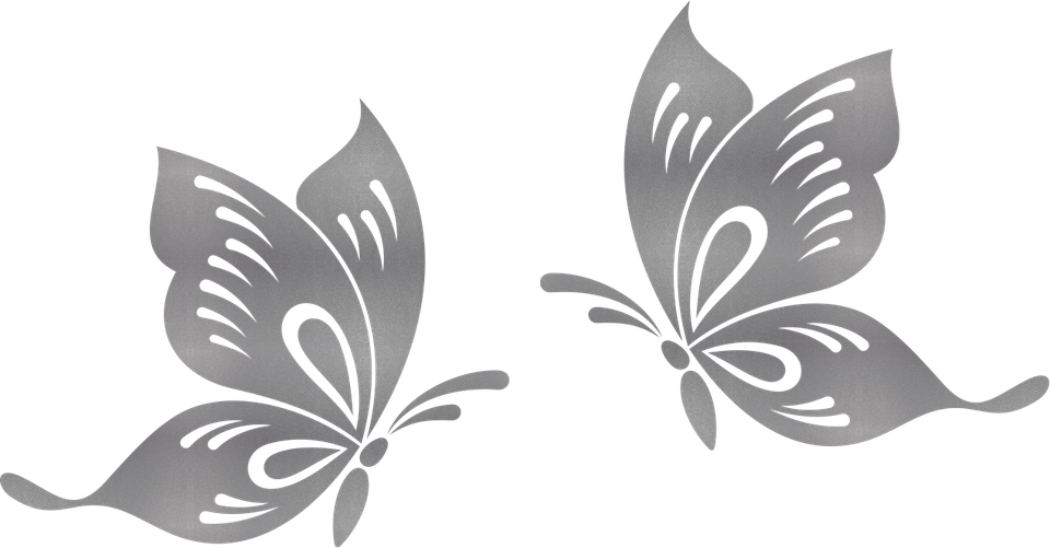 Butterfly Pair Vinyl Decal Car SUV Truck RV Window Bumper Wall Tablet ...