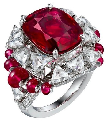 Lab-Created Ruby CZ Ring For Women 925 Sterling Silver Auction Jewelry ...